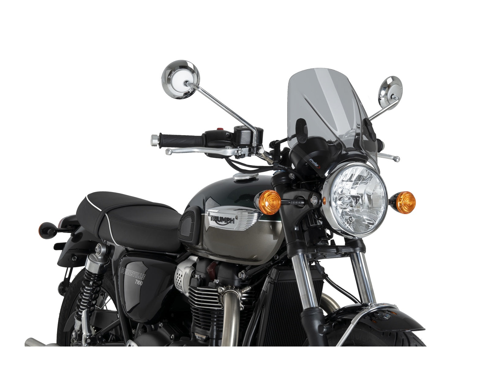 Puig Mito Screen for Triumph Bonneville T120 Black (21-25) – Moto Planet